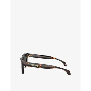 Versace Ve4486 Square-frame Acetate Sunglasses - Brown