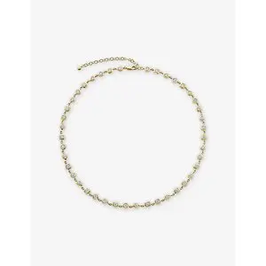 Monica Vinader Bezel Lab-grown Diamond Necklace - Gold