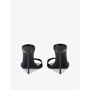 Paris Texas Lidia Patent Leather Mules - Black