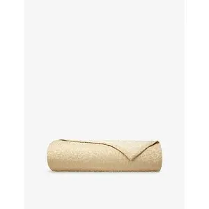 YVES DELORME Souvenir Quilted Cotton And Silk-blend Bedcover - Dune