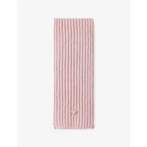 Prada Wool Knitted Wool Scarf 1 Size Powder