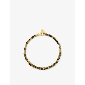 LA MAISON COUTURE Assya Panama Friendship Bracelet - Black