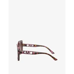 Michael Kors Butterfly-frame Acetate Sunglasses - Brown