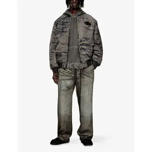 DIESEL® Nylon Logo-plaque Bomber Jacket