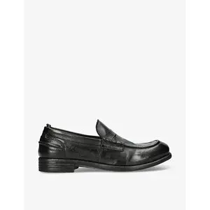 Officine Creative Calixte Leather Penny Loafers - Black