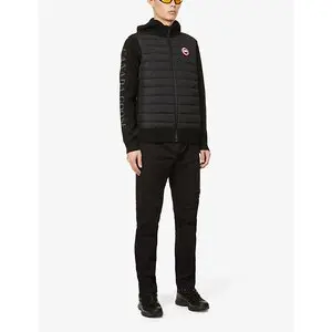Canada Goose High-neck Padded Wool And Shell-down Gilet - Black