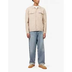 BELIER Patch-pocket Collared Knitted Overshirt