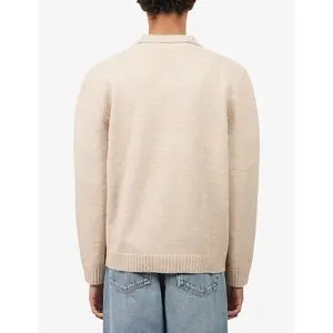 BELIER Patch-pocket Collared Knitted Overshirt