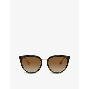 Burberry Phantos-frame Sunglasses - Brown