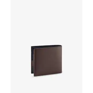 BVLGARI Leather Compact Wallet - Brown