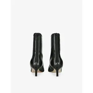 Dear Frances Leather Ankle Boots With Stiletto Heel