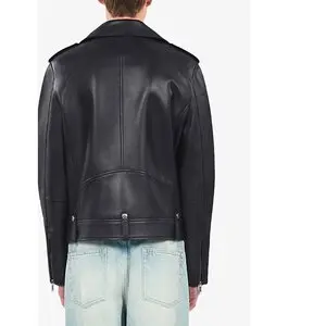 The Kooples Straight-cut Notched-collar Leather Jacket