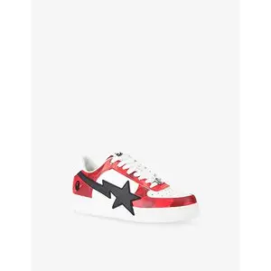 A BATHING APE Sta Os #1 M1 Leather Trainers