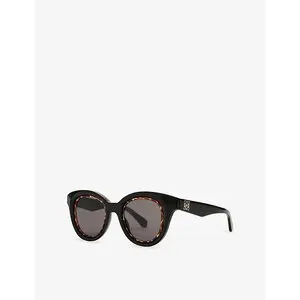 Loewe Butterfly Mini Anagram Acetate Sunglasses - Black