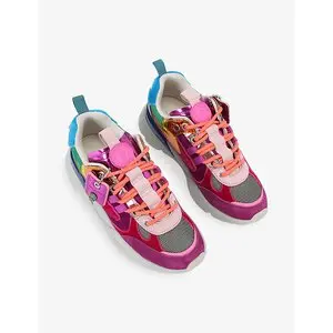 Kurt Geiger Runner Suede And Fabric Trainers - Mult/other