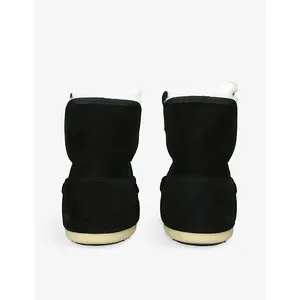 Moon Boot Evx Suede And Shearling Snow Boots - Black