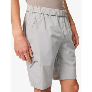 ARNE Active Cargo Zip-pocket Stretch-woven Shorts - Mid Grey