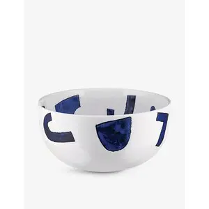 ALESSI Itsumo Porcelain Salad Bowl 20cm - Blue