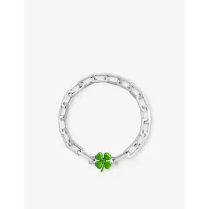 POUBEL Clover Sterling And Enamel Charm