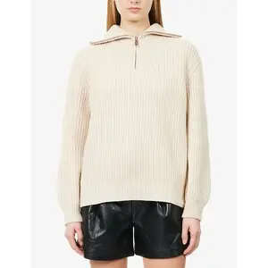 ANINE BING Sammy Half-zip Jumper