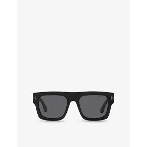 TOM FORD Irregular Sunglasses - Black