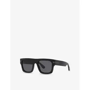 TOM FORD Irregular Sunglasses - Black