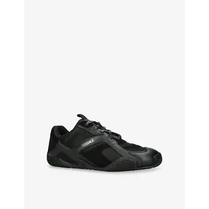 Versace Galaxia Leather And Mesh Trainers
