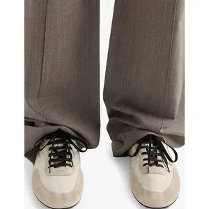 Prada Re-nylon And Suede Low-top Trainers - Neutral