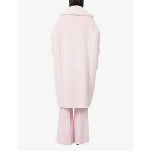Max Mara Teddy Bear Icon Alpaca Wool-blend Coat - Pink
