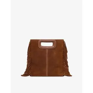 Maje Suede Top-handle Bag - Brown