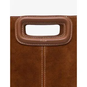 Maje Suede Top-handle Bag - Brown