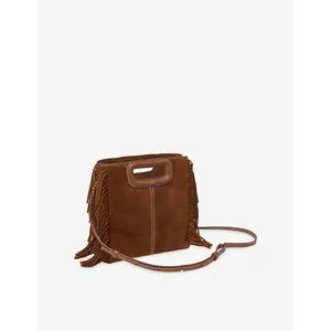 Maje Suede Top-handle Bag - Brown