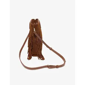 Maje Suede Top-handle Bag - Brown