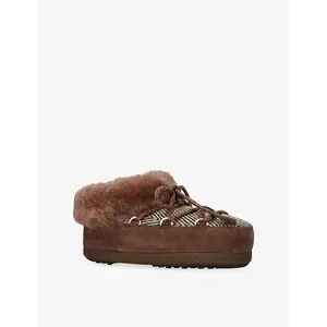 Moon Boot X Guest In Residence Evx Chalet Faux-fur Mules - Brown