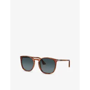 Persol Rectangle-frame Acetate Sunglasses - Brown