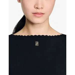 Sandro Two-tone Sleeveless Mini Dress
