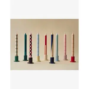 HAY Tube Earthenware Candleholder - Green