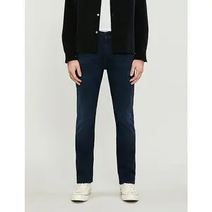 7 For All Mankind Slimmy Luxe Performance Plus Slim-fit Jeans - Deep Blue