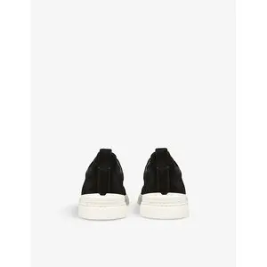 Zegna Triple Stitch Panelled Suede Low-top Trainers - Black