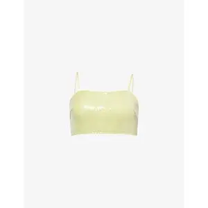 AMY LYNN Sequin Woven Top