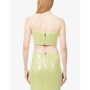 AMY LYNN Sequin Woven Top
