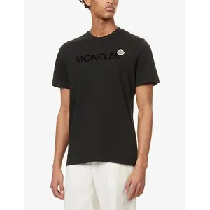 Moncler Crewneck Logo-patch Cotton T-shirt
