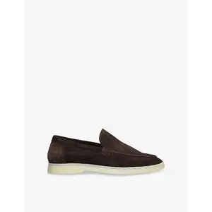 AURELIEN Yacht Suede Loafers - Grey/dark