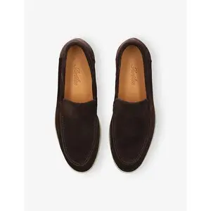 AURELIEN Yacht Suede Loafers - Grey/dark