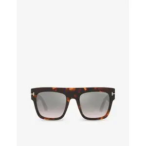 TOM FORD Square Frame Acetate Sunglasses