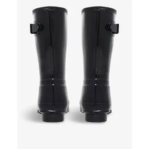 Hunter Original Short Gloss Wellington Boots - Black