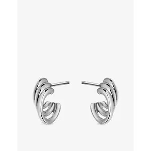 SHAUN LEANE Bound Hoop Earrings - Silver