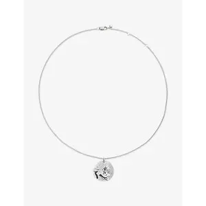 Monica Vinader Leo Zodiac Sterling- Pendant Necklace - Silver