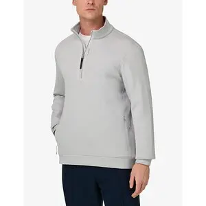 Boggi Milano Half-zip Cotton-blend Jumper