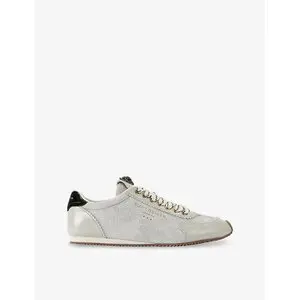 Kurt Geiger Islington Eagle-embellished Leather Trainers